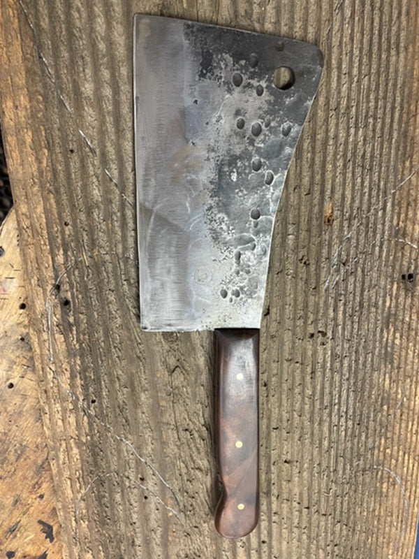 Homestead Style Hand Forged Knives, Cleavers, and Leather Work